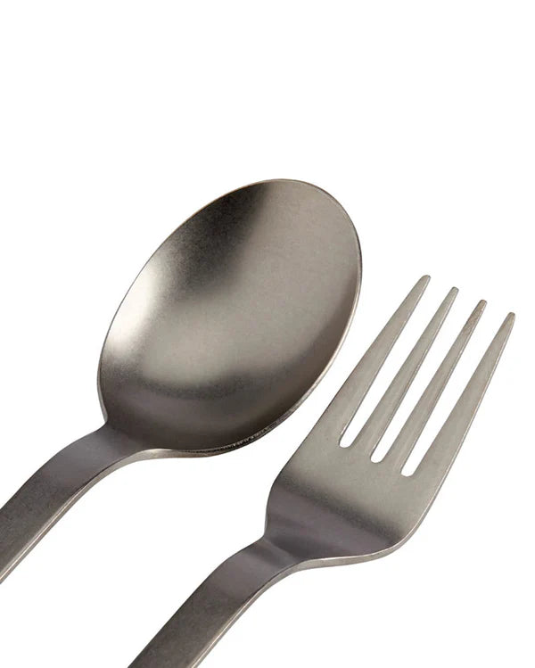 Titanium Fork & Spoon Set – Base Camp Manzanita
